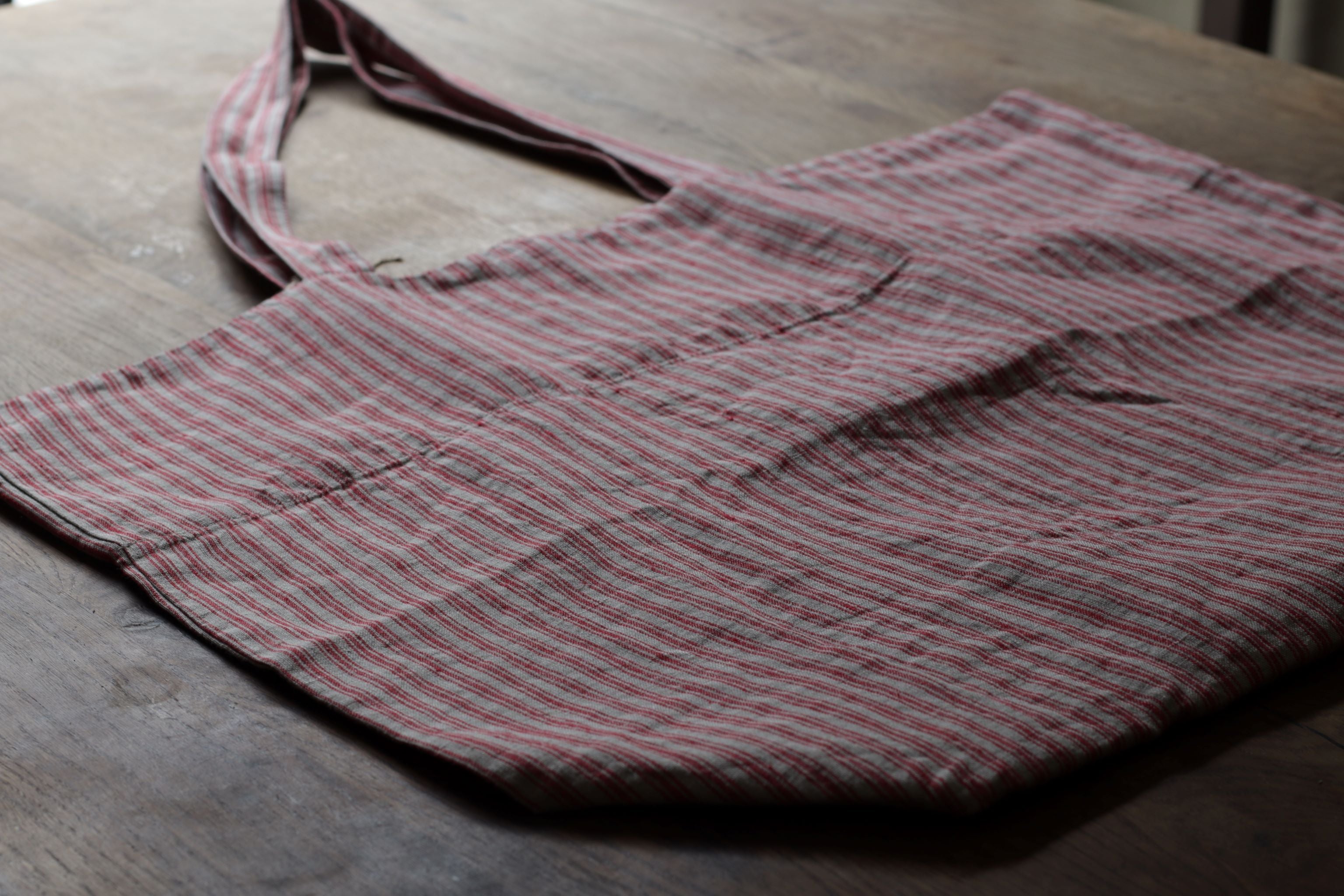 Linen Big Bag - Red Stripes – Candleroom